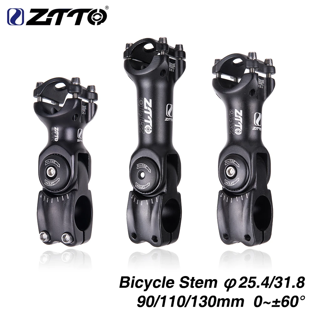 ZTTO Bicycle Stem Adjustable 60 Riser 90 110 130mm* 25.4mm 31.8mm*90 ...