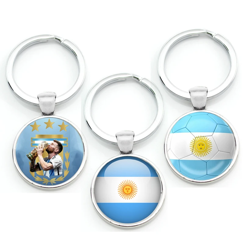 Argentina-National-Flag-Keychain-Keyring-Football-Ball-Jewelry-Mental ...
