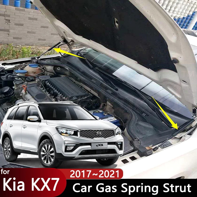 kia 유압 후드 기아 리오 K2 프라이드 해치백 MK3 2012-2017 용 유압로드 트렁크, 자동차 후드 쇼크 바, 스트럿 용수철 엔진 액세서리 - polk123
