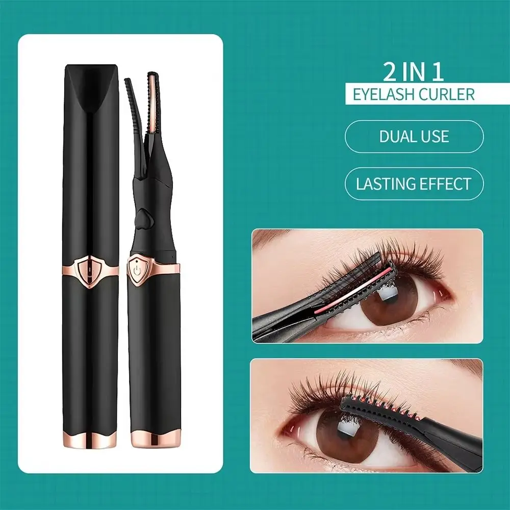 Wide Angle Electric Eyelash Curler Lasting Curling Bezel-free Heated ...