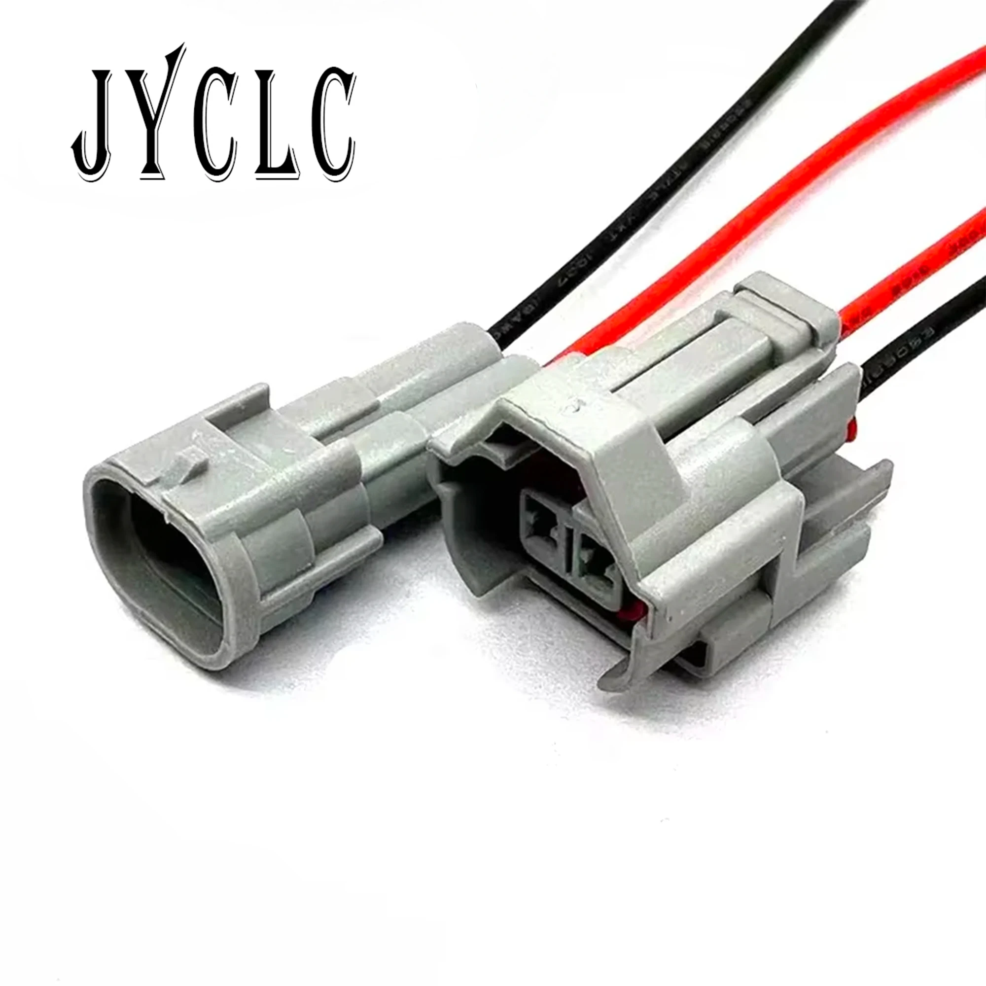 1 Set 2 Pin Automobile Engine Fuel Injector Connector 2.2mm Male Female ...
