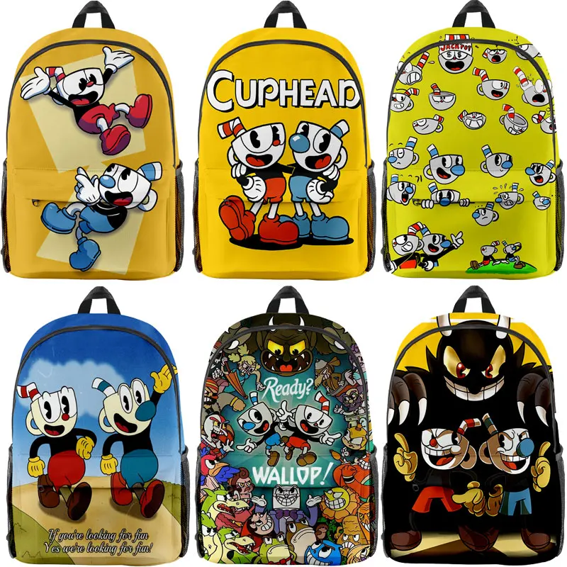 Game-Cuphead-Mugman-Backpack-for-Boys-Girls-School-Bags-Funny-Cartoon ...