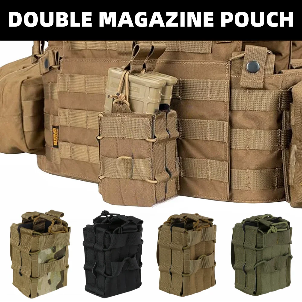 Molle Single Double Magazine Pouch for M4 M14 M16 AR15 G36 Magazine ...