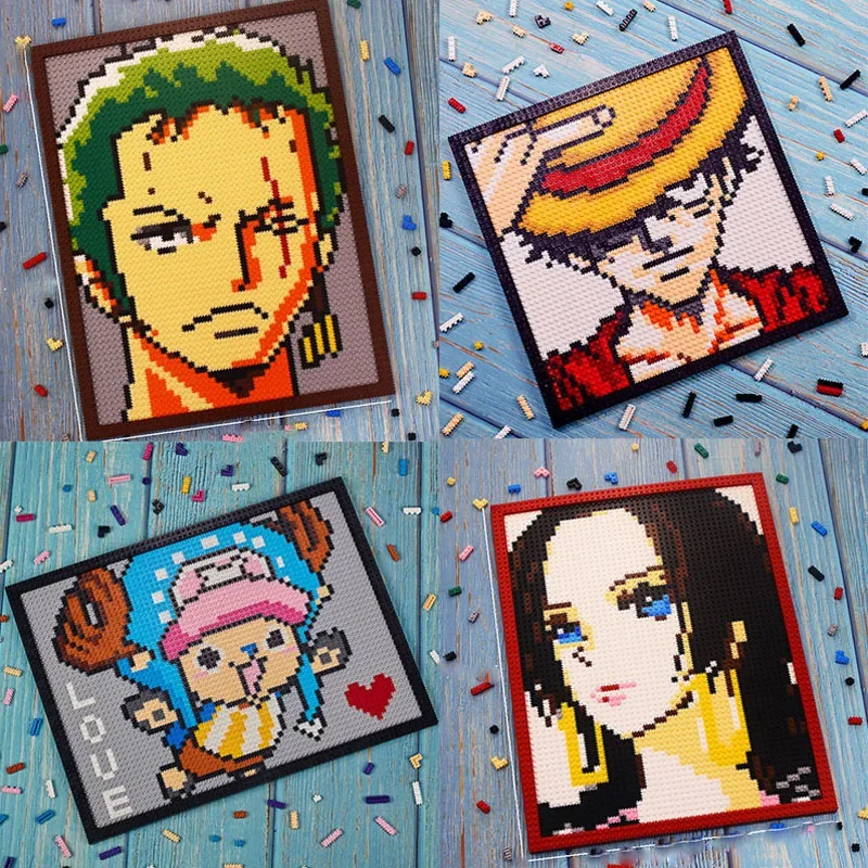 Luffy-Building-Block-Mural-One-Piece-Anime-Figure-Roronoa-Zoro-Boa ...