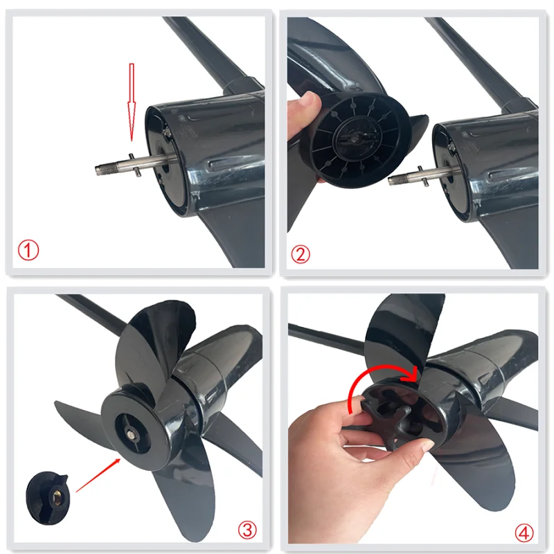 Solar Marine Outboard Electric Motor Replacement Propeller Kit for ...