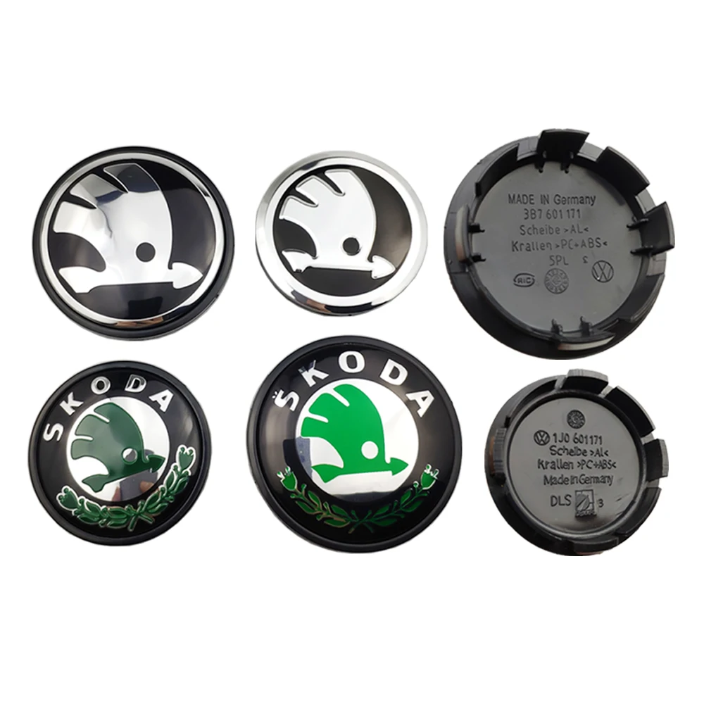 100Pcs-56mm-Wheel-Center-Caps-Aluminum-Domed-Sticker-Logo-Alloy-Badge ...