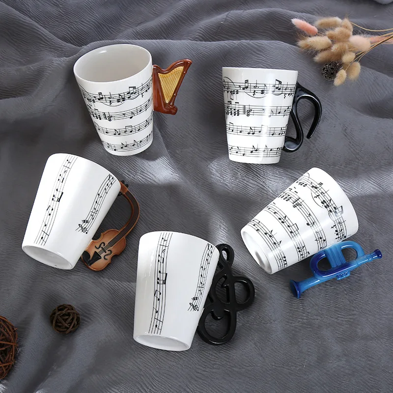 Dropshipping-Ceramic-Mug-Guitar-Mugs-Musical-Instrument-Musical-Note ...