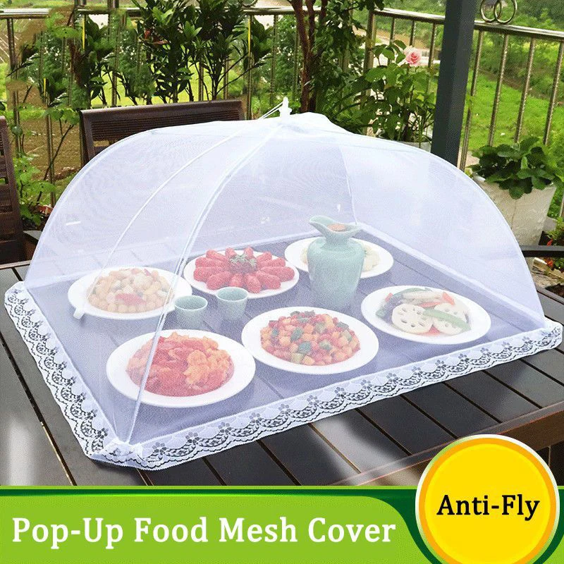 Pop-Up-Food-Mesh-Cover-Folding-Food-Cover-Tent-Dome-Net-Umbrella-Picnic ...