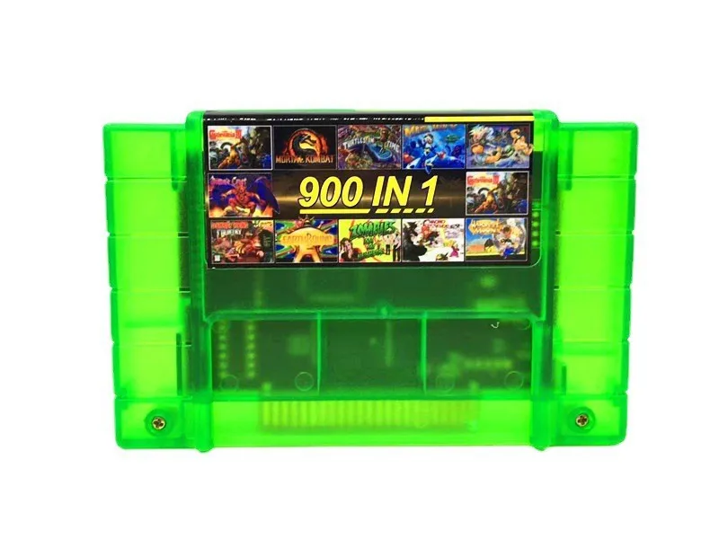 Super 900 In 1 Multi Games Cartridge 16 Bit Game Card For Snes Video ...