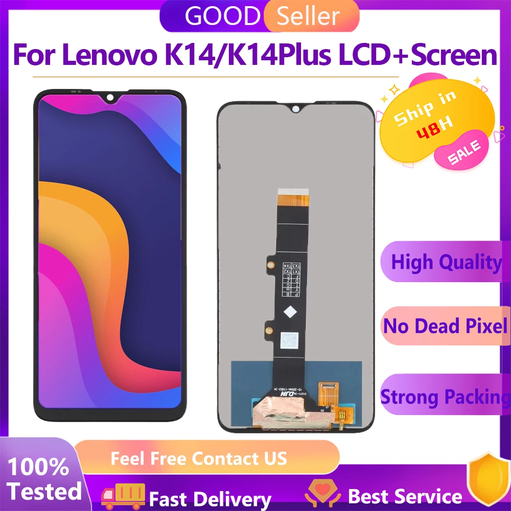 100-New-For-Lenovo-K14-LCD-Display-Screen-Touch-Screen-Panel-Digitizer ...