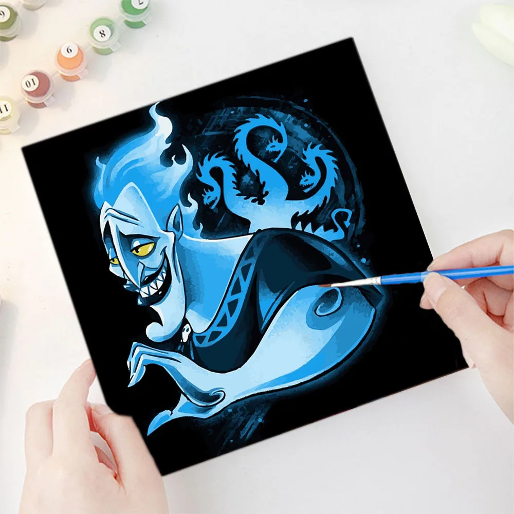 Disney-DIY-Pictures-By-Numbers-Villain-Paint-Kit-For-Adults-Cartoon ...