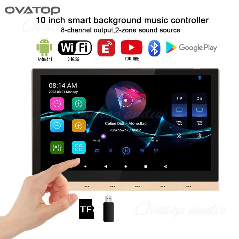 10inch-Touch-Screen-Smart-Home-Background-Music-Audio-Android-5-0 ...
