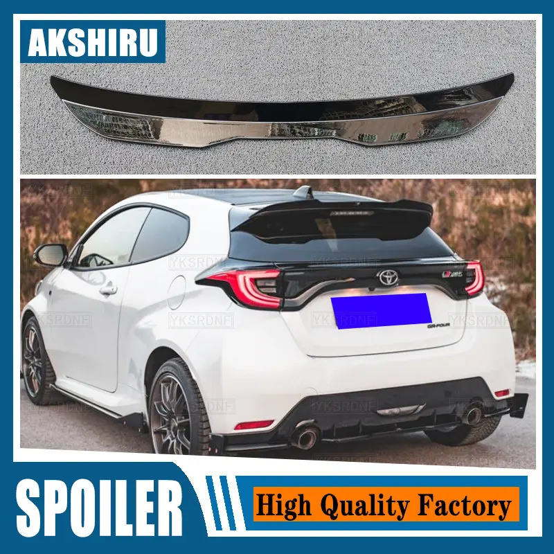 도요타 GR Yaris MK4 2020 용 스포일러 윙 익스텐션 리어 스포일러 캡, 고품질 ABS 플라스틱 자동차 트렁크 윙 리어 루프 립| | - AliExpress