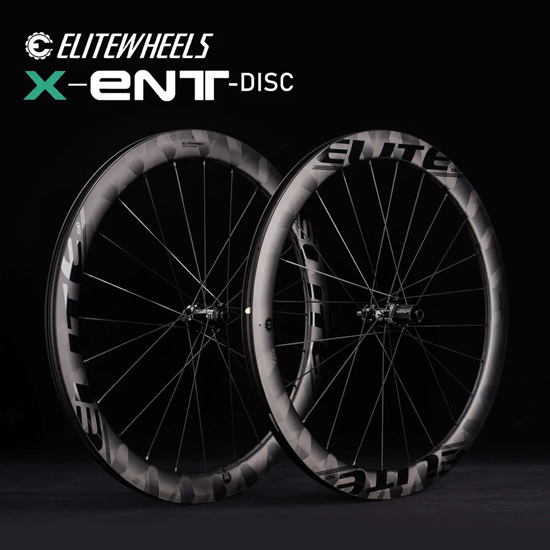 ELITEWHEELS-ENT-X-WEAVE-Carbon-Wheelset-Road-Disc-Brake-Wheels-Tubeless ...