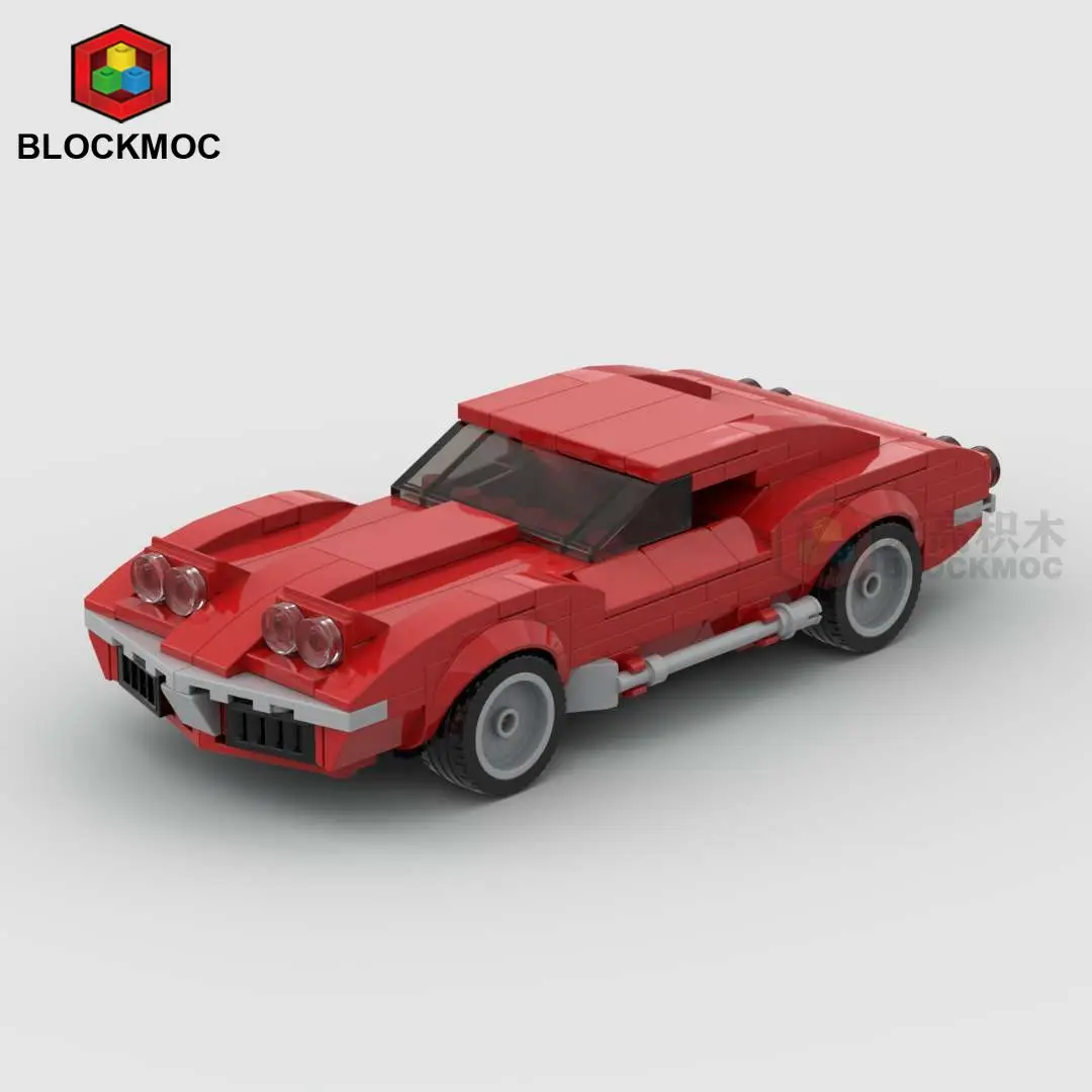MOC-Bricks-Corvette-C3-Block-Stingray-Coupe-Racing-Sports-Car-Vehicle ...