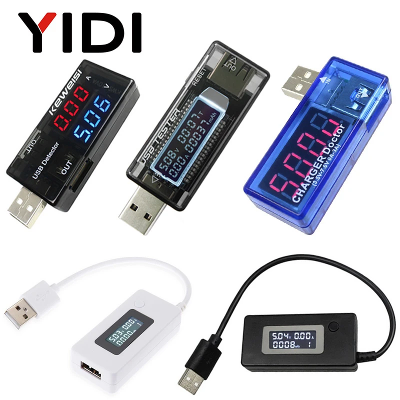 3 In 1 Lcd Digital Usb Voltmeter Ammeter 5v 12v Dc Car Phone Voltage ...