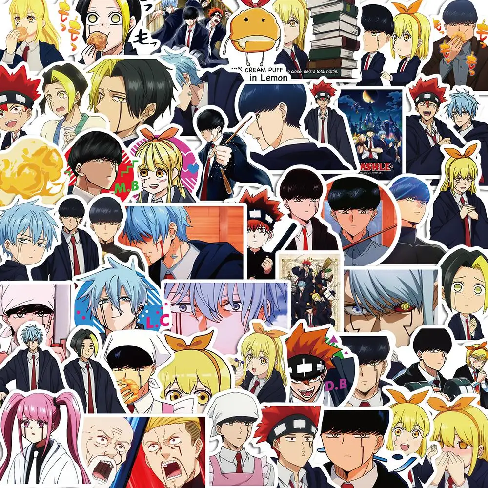 10-50PCS-Mashle-Magic-and-Muscles-Anime-Stickers-Pack-DIY-Skateboard ...