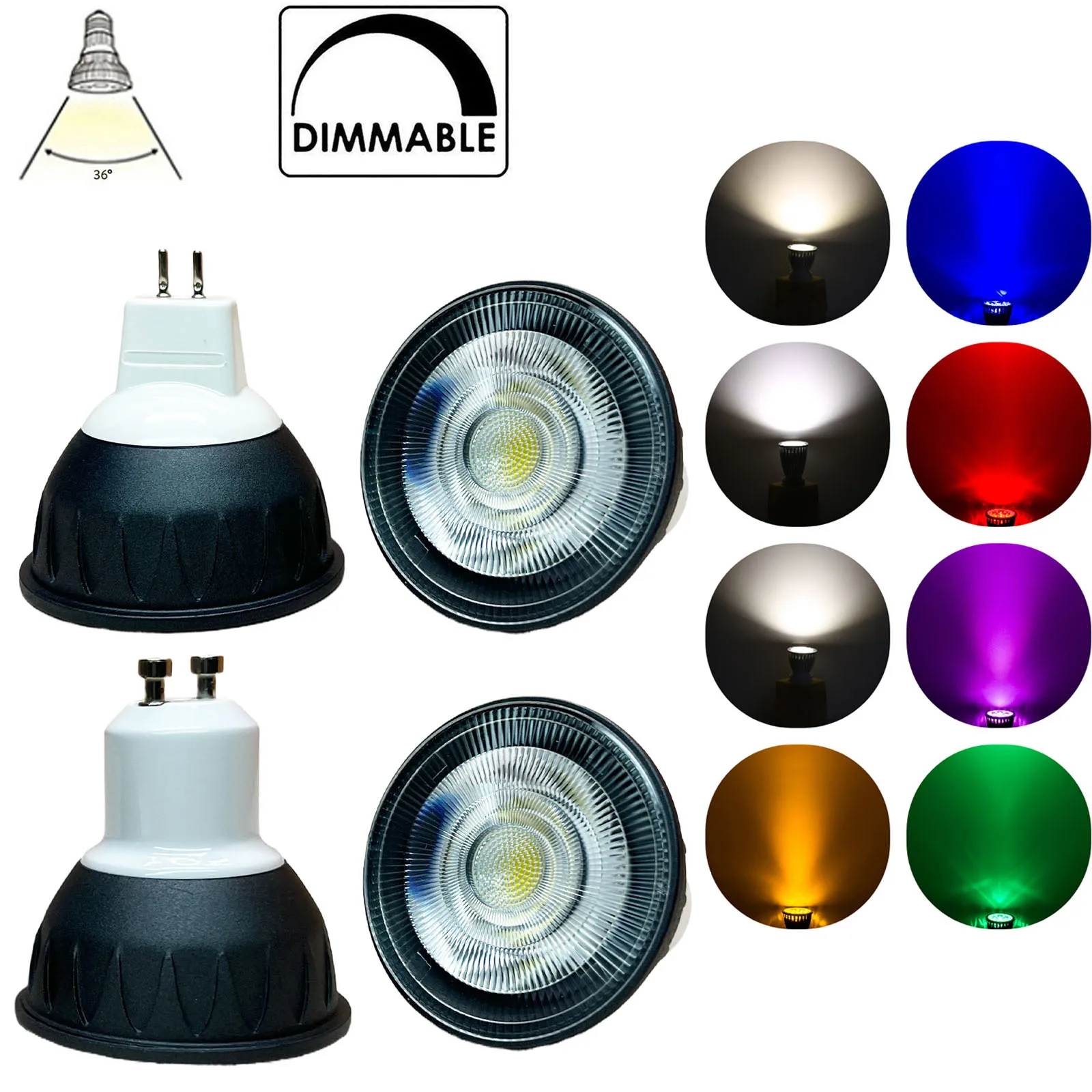 Dimmable-GU10-MR16-LED-COB-Spotlight-Bulbs-10W-36-Degree-Beam-Angle ...