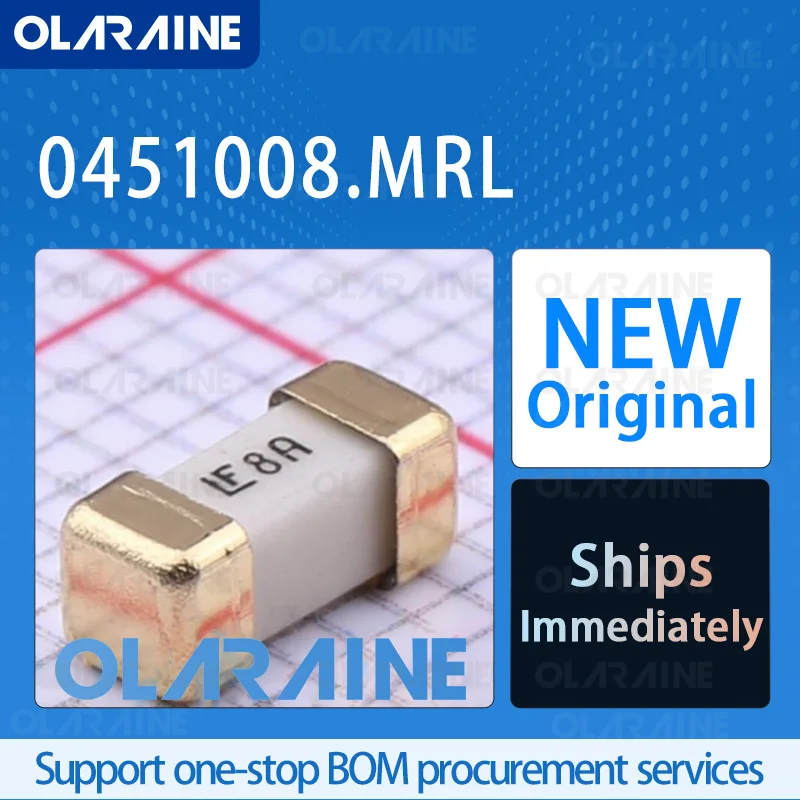 10/50/100Pcs 0451008.MRL SMD Original 100%new Surface Mount Fuse 125VAC ...