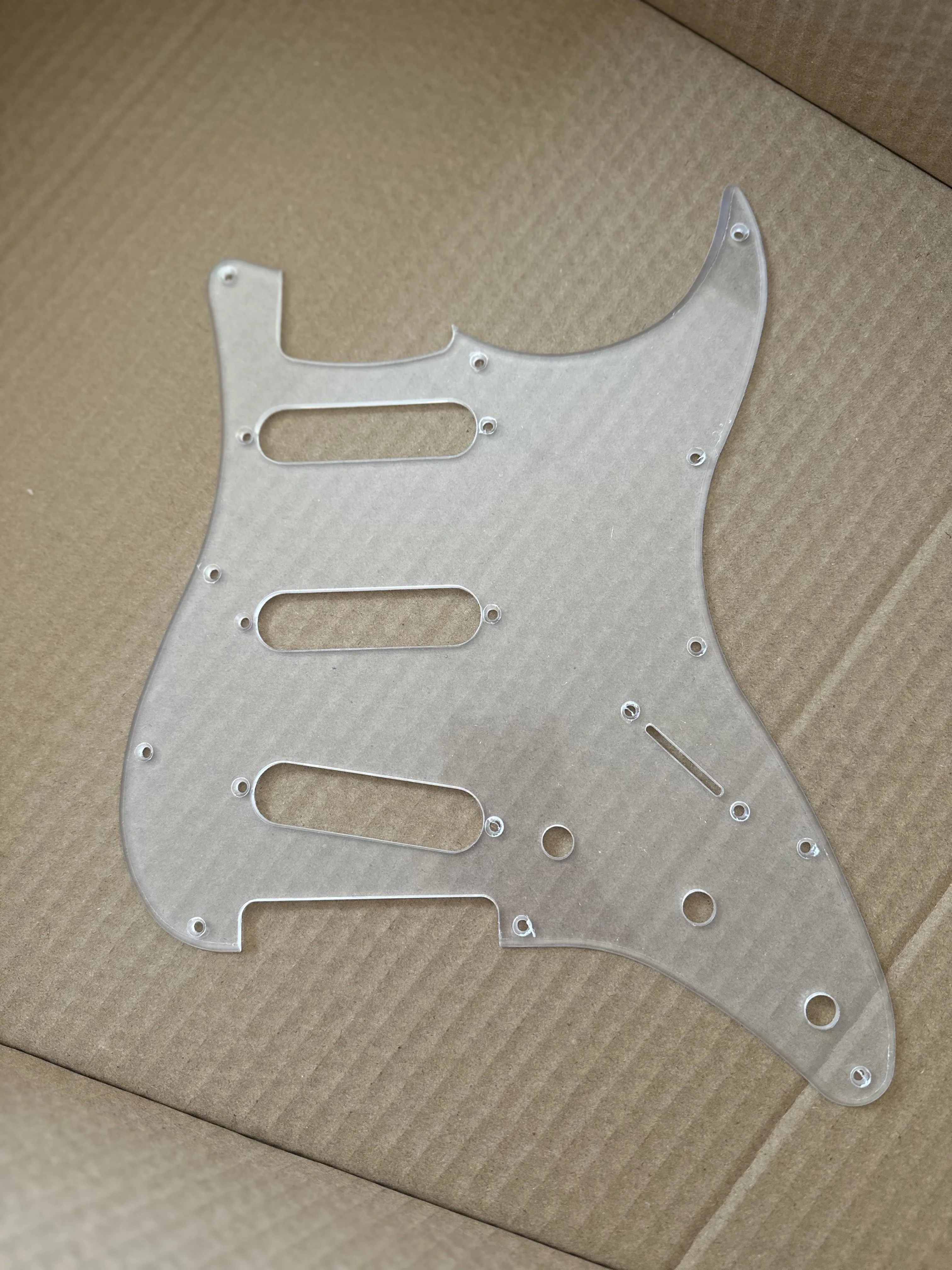 Electric Guitar Pickguard Transparent Arylic for Standard 11 Holes 3 ...