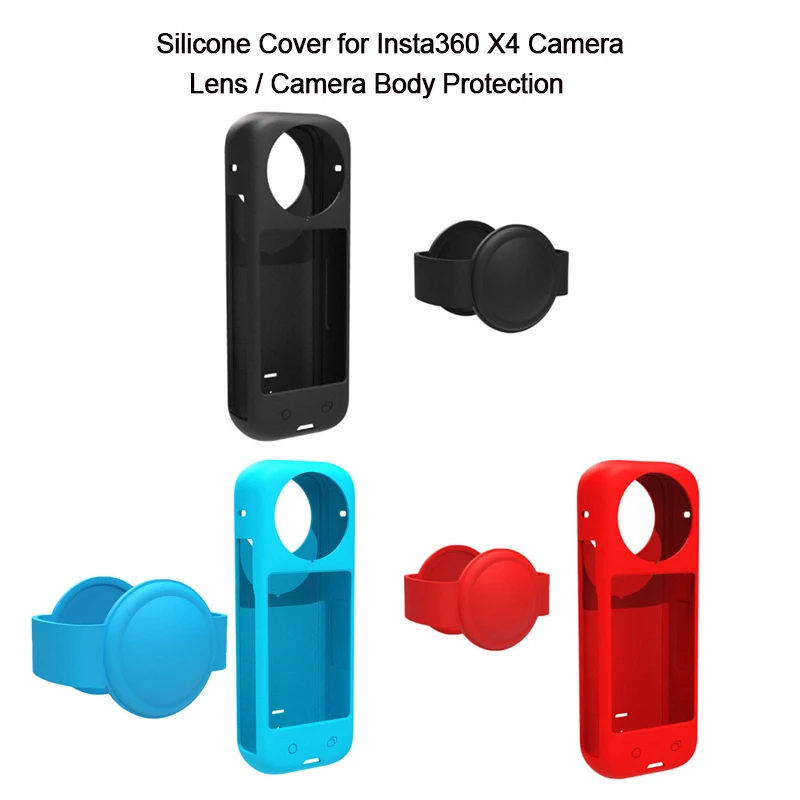 Silicone-Cover-Case-for-Insta360-X4-Panoramic-Action-Camera-Lens ...