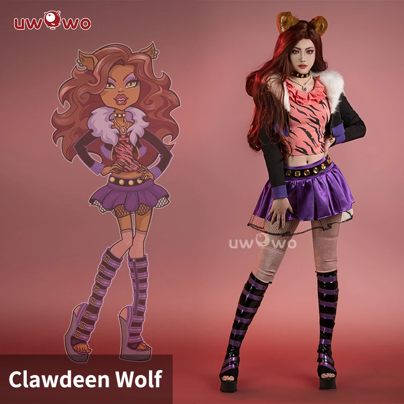 In Stock Uwowo Monster High Clawdeen Wolff Cosplay Costume Female