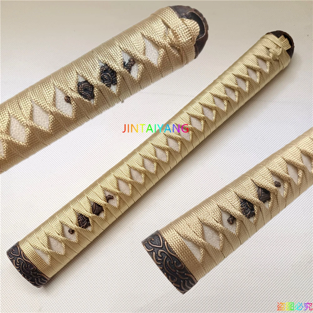 30CM-Tsuka-Hilt-Real-Rayskin-Alloy-Fuchi-Kashira-Menuki-Silk-Ito-Parts ...