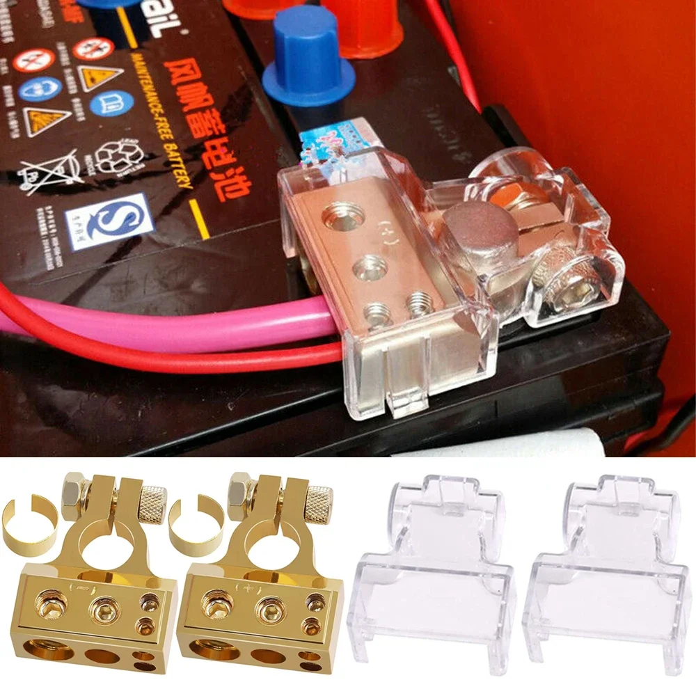 0/2/4/8/10 Gauge Positive Negative Car Battery Terminal Connectors Auto ...