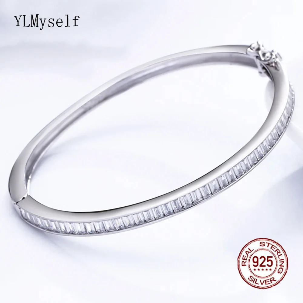 5*5.6 cm Diameter (Suitable for 15-17.5CM) Real 925 Silver Bangle ...