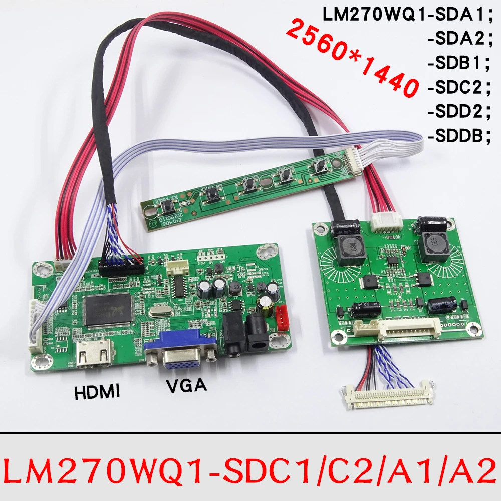 Lm270wq1-sdc2 Controller Board Kit For 2560x1440 Led 30pins Lm270wq1(sd)(a2) Driver Board Lcd ...