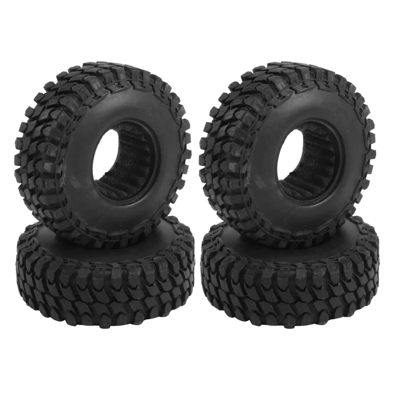 1.0" Soft Rubber Wheel Tire 54mm for 1/18 1/24 RC Crawler Car Axial ...