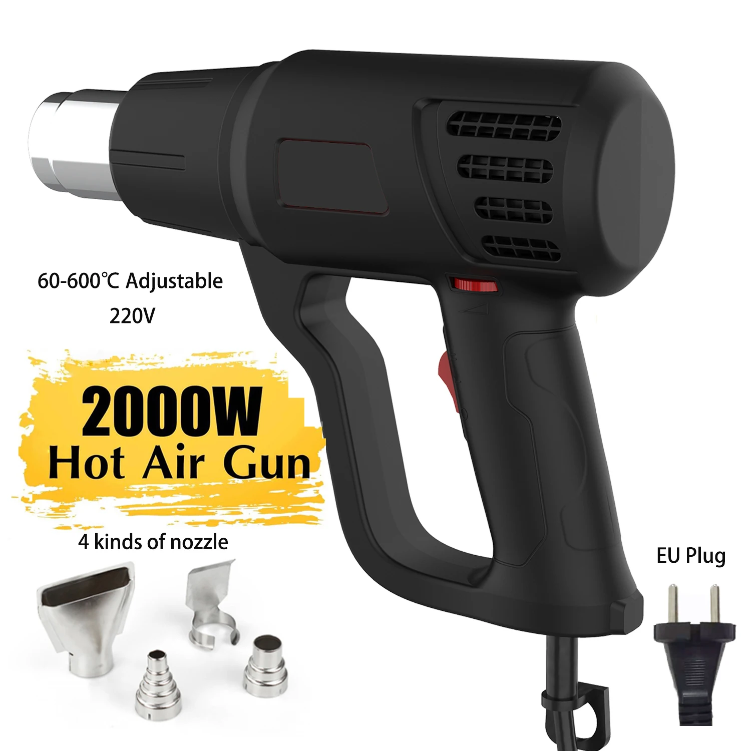 220V-Heat-Gun-Industrial-Hair-dryer2000W-Hot-Air-Gun-with-2 ...