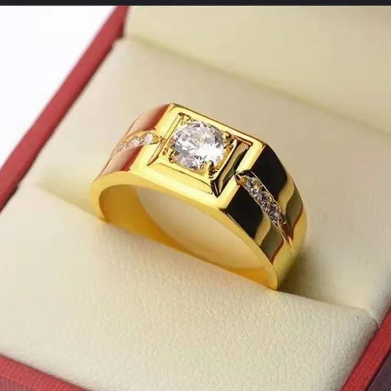 New-Creative-Electroplated-Diamond-Inlaid-Men-s-Rings-Popular ...