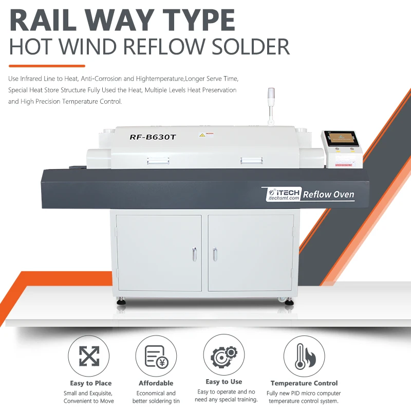 ITECH-6-Zones-Hot-Air-Reflow-Soldering-Oven-RF-B630T-Industrial-Reflow ...