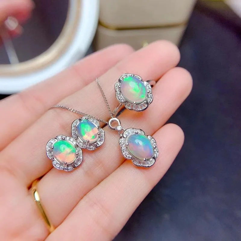 Natural-Real-Natural-Opal-Set-Opal-Jewelry-Set-925-Sterling-Silver-1pc ...