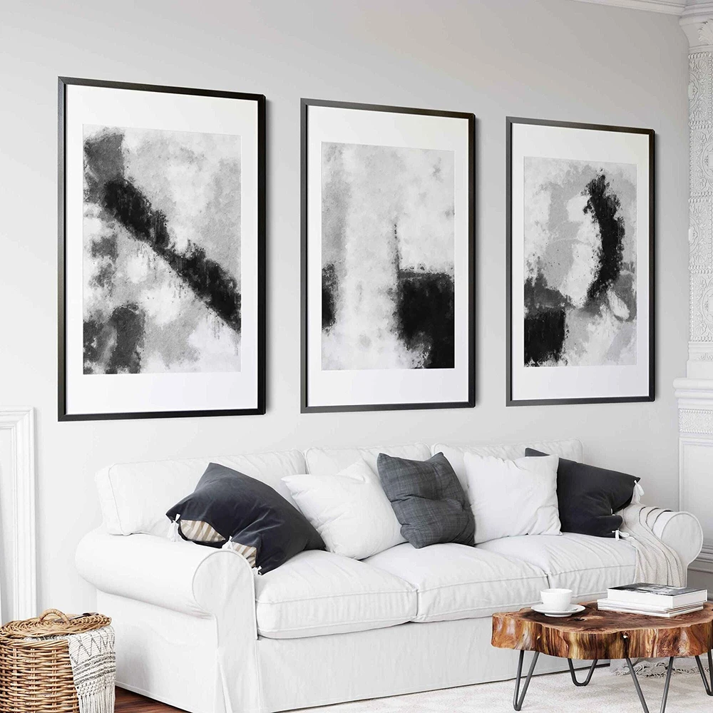 Carteles-modernos-abstractos-neutros-isl-micos-negros-arte-de-pared ...