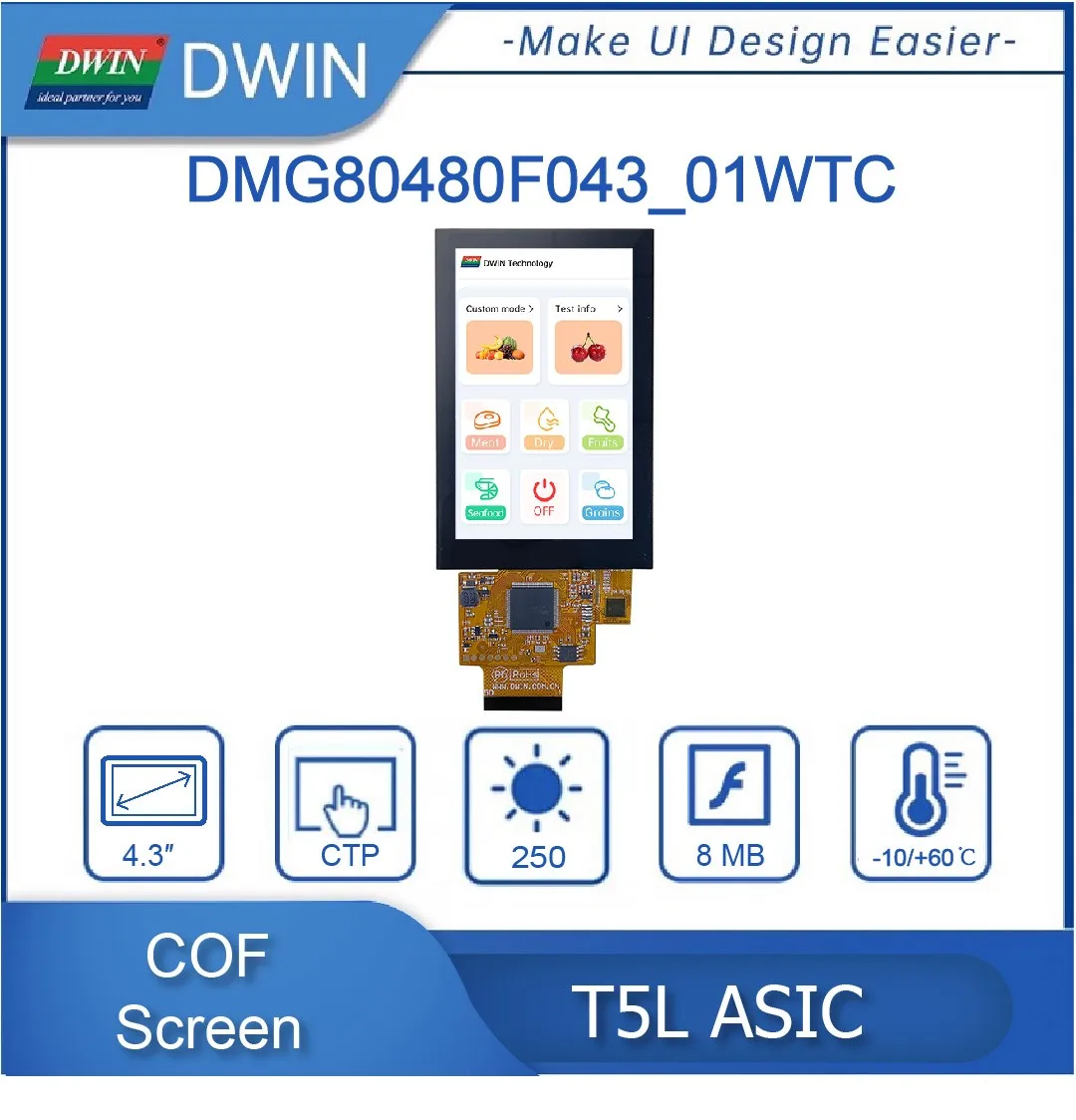 DWIN-NEW-4-3-480x800-COF-Structure-Capacitive-Screen-Integrated-Touch ...
