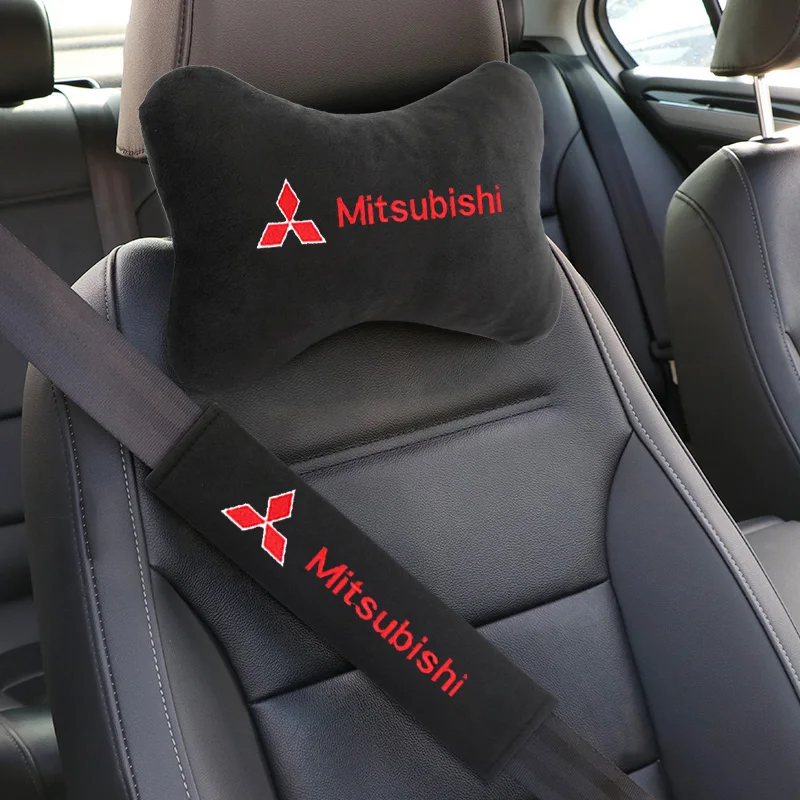 Car Auto Seat Head Neck Rest Cushion Headrest Pillow Pad For Mitsubishi ...
