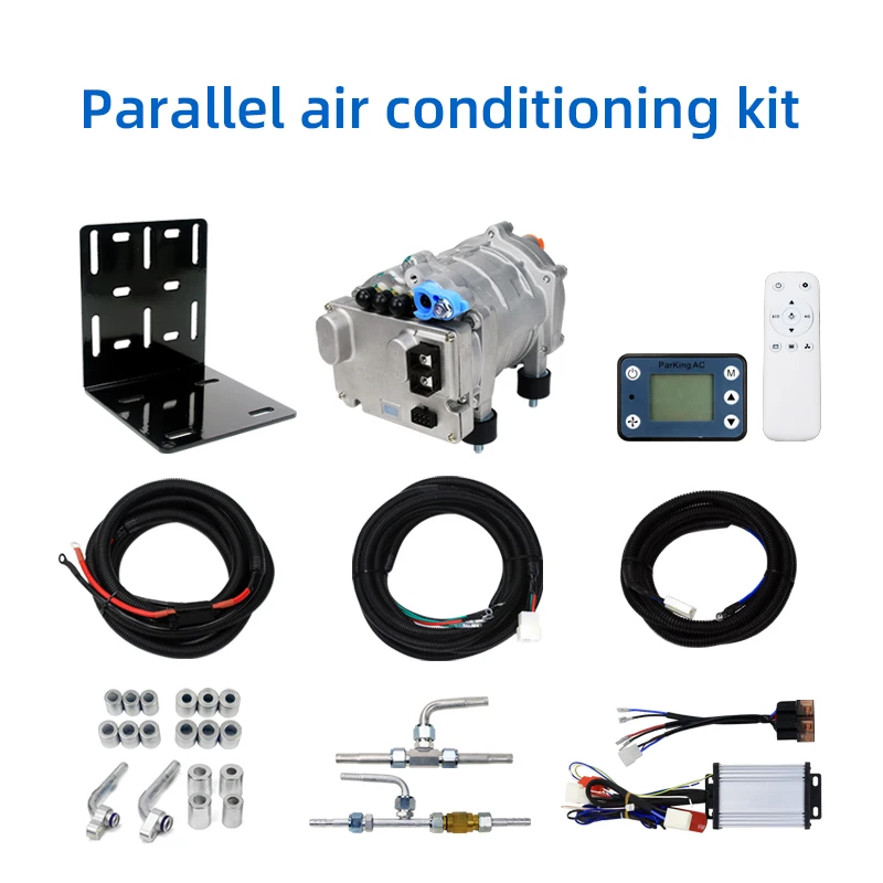 Parallel-Air-Conditioning-System-Modification-Kit-12V-Pulley-Compressor ...