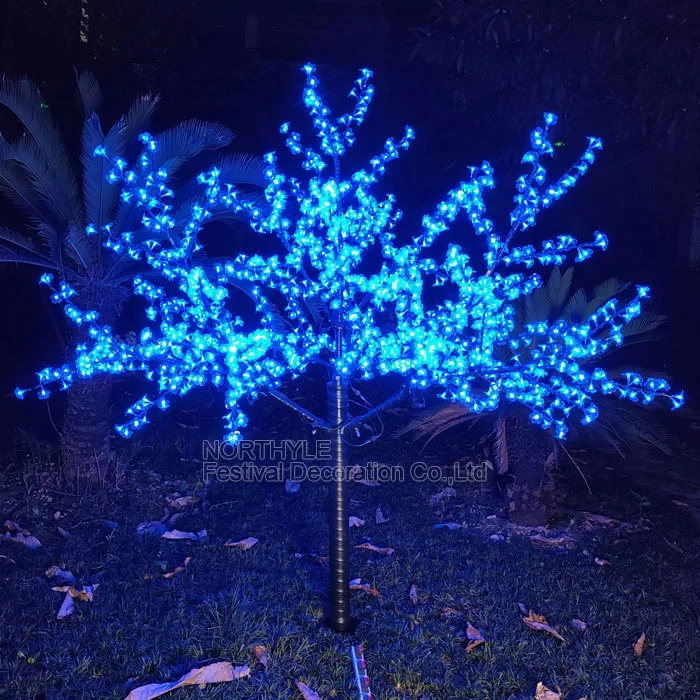 Blue-H-200cm-fake-light-up-cherry-blossom-tree-wedding-event-decoration ...