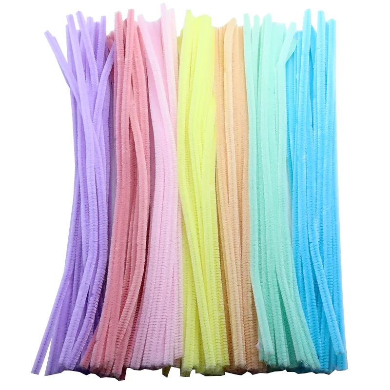 140pcs-300mm-x-6mm-Chenille-Stems-Pipe-Cleaner-Twisting-Rod-Children ...
