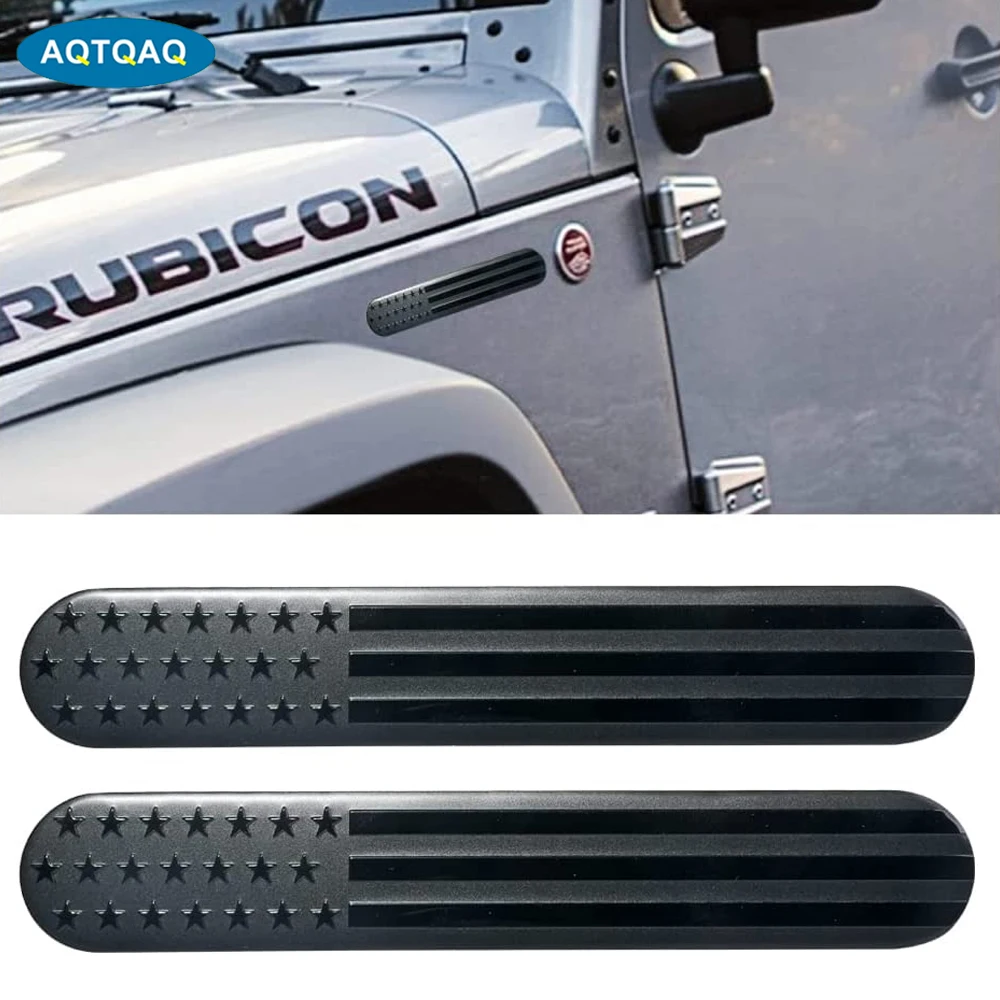 AQTQAQ-1-Pair-USA-American-Metal-Flag-Auto-Fender-Emblem-3D-Metal ...