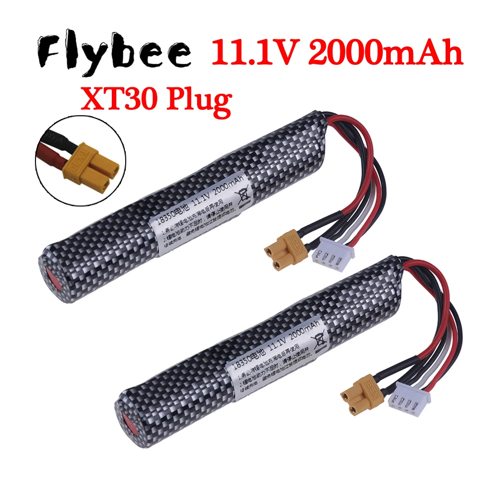 3S-11-1V-2000mAh-18350-Li-ion-Battery-XT30-Plug-Compatible-with-Airsoft ...