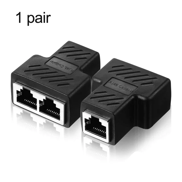 New 1 to 2 Adapter Network Splitter Poe Switch Connector Rj45 Outdoor ...