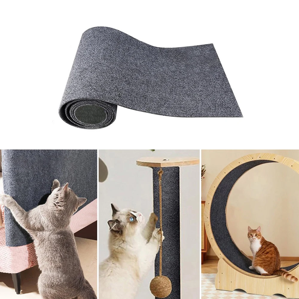 NEW-1PC-Cat-Scratching-Mat-Cat-Carpet-With-Self-Adhesive-Trimmable-Cat ...