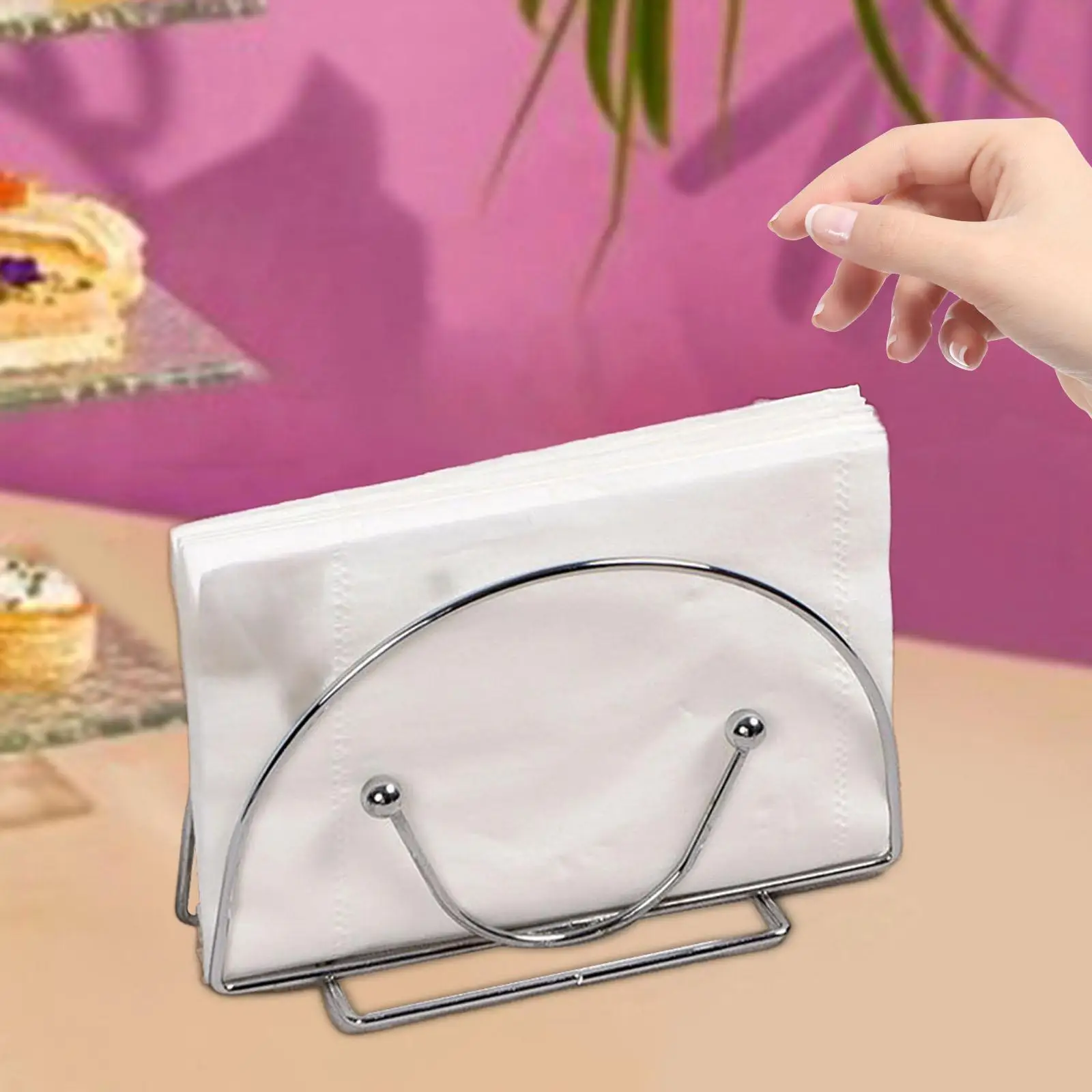 Table Tissue Storage Holder Napkin Holders Tissue Dispenser Party Rack ...