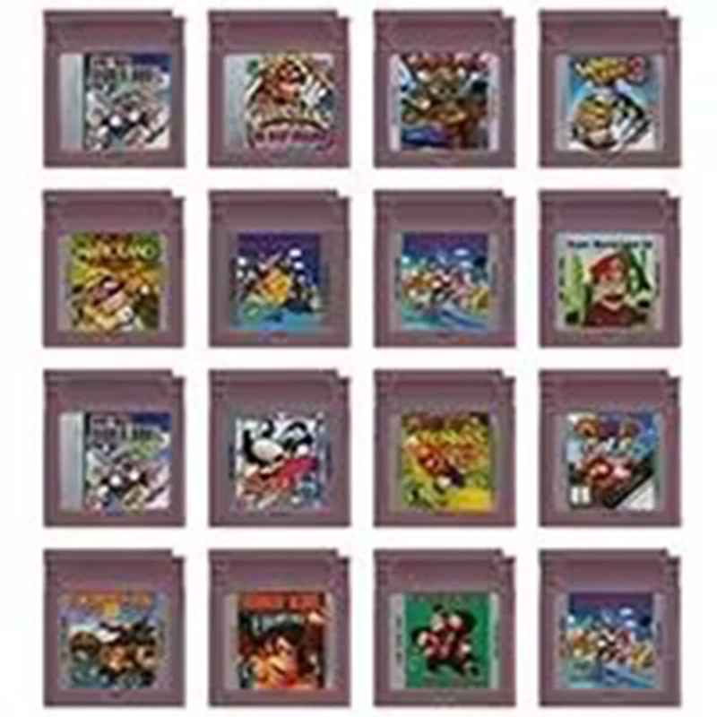 GBC-Game-Cartridge-16-Bit-Video-Game-Console-Card-Mar-Donkey-Kong-Wario ...