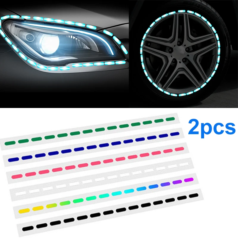 DIY Car Line Reflective Stickers Car Auto Motorcycles Body Door Wheel ...
