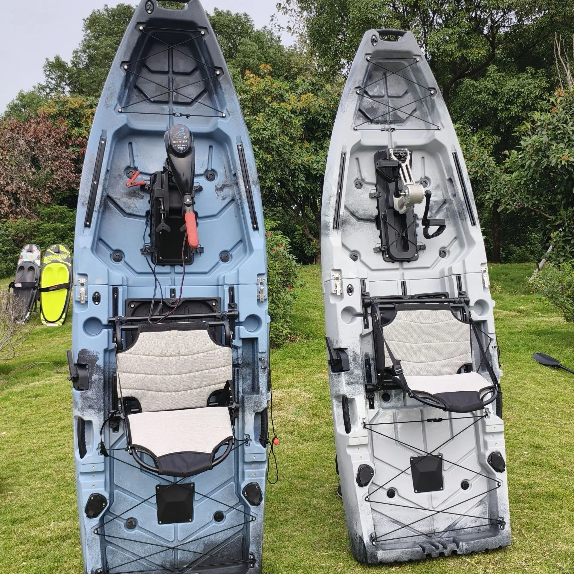 Thickened kayak pedal canoe single double luya boat fishing boat ...