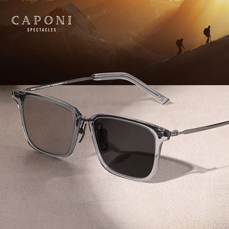 CAPONI-Polarized-Photochromic-Sunglasses-For-Men-Fashion-Titanium ...